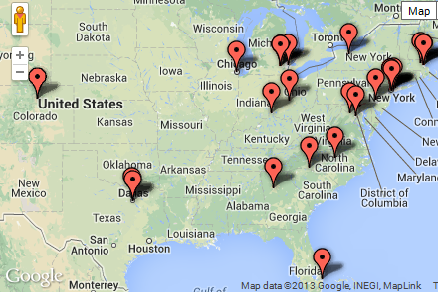 Interactive map of new venture funds raised in 2013